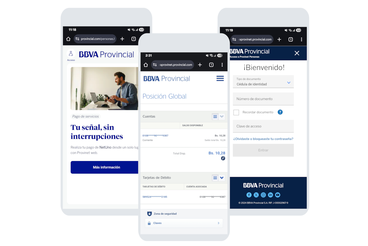 Provinet web | BBVA Provincial
