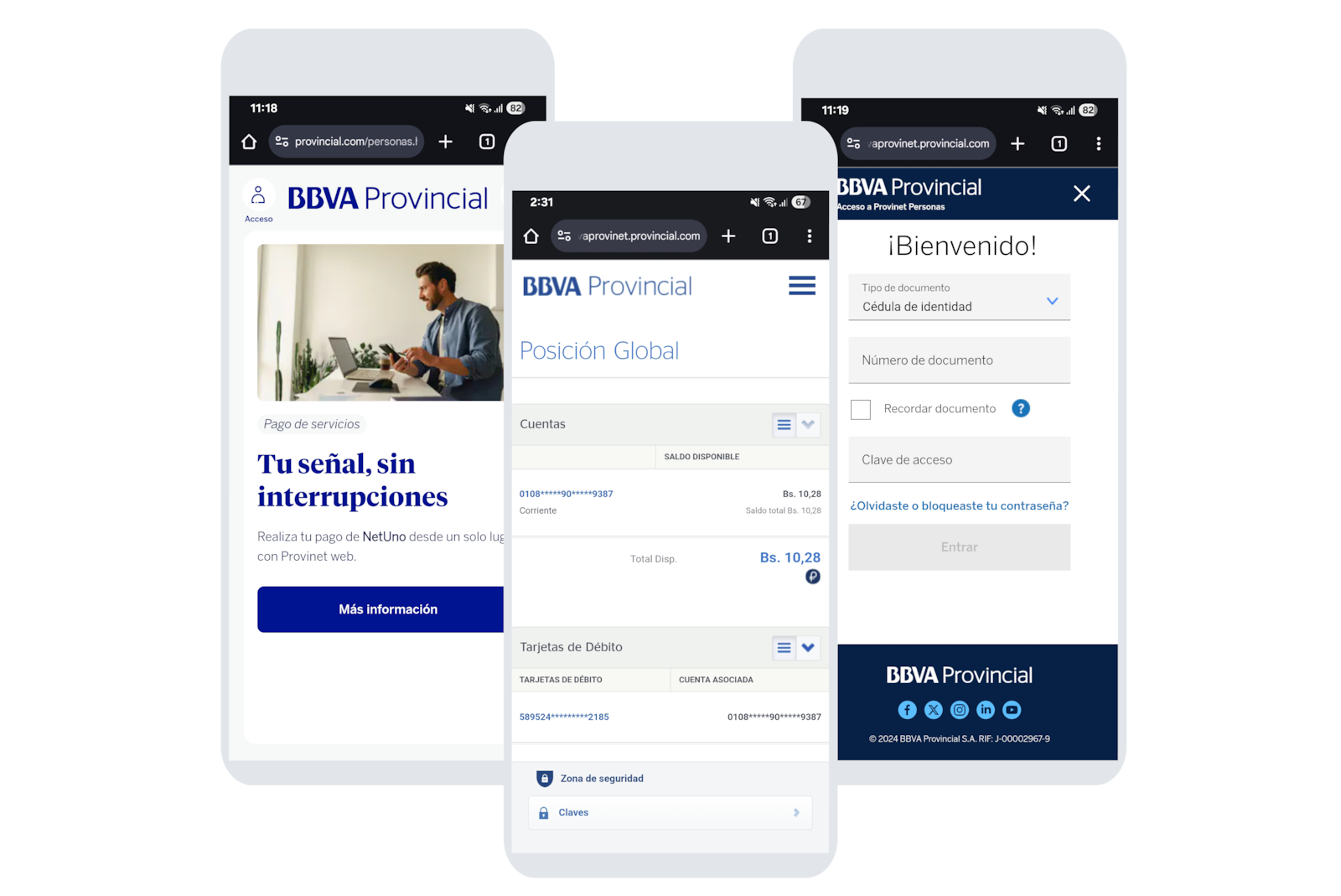 Provinet web | BBVA Provincial